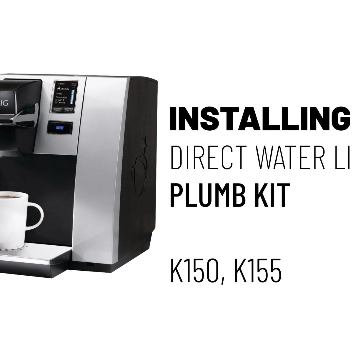 Direct Water Line Kit for Keurig K150 and K155 Brewers