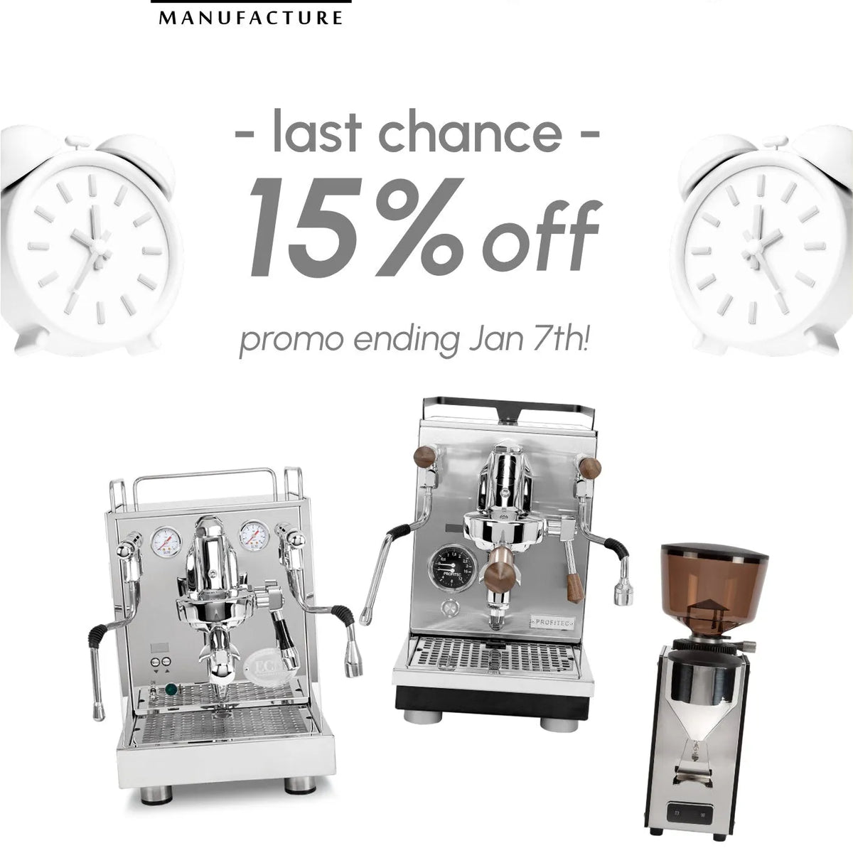 ECM Profitec Machines & Grinders Collection