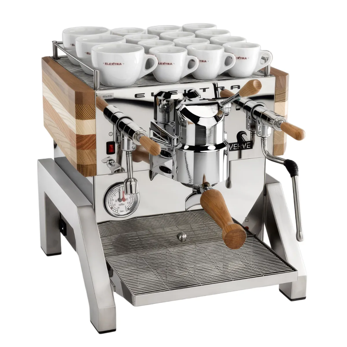 Elektra Verve Semi-Auto Dual Boiler Espresso Machine (Oak and Stainles