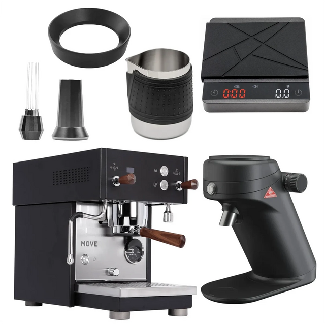Profitec Move Espresso Machine & Mahlkonig X64SD Grinder, WDT tool, HC
