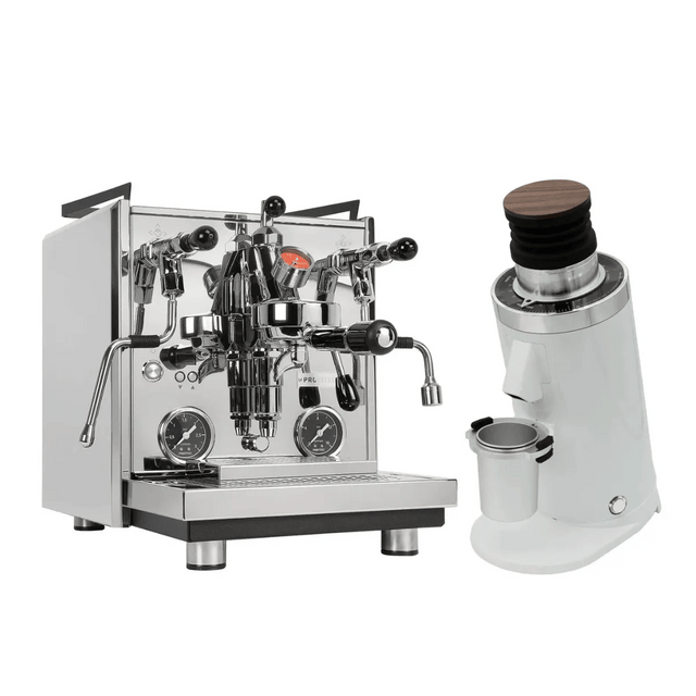 Profitec Drive Espresso Machine with DF64 Gen 2 Grinder (White) Bundle