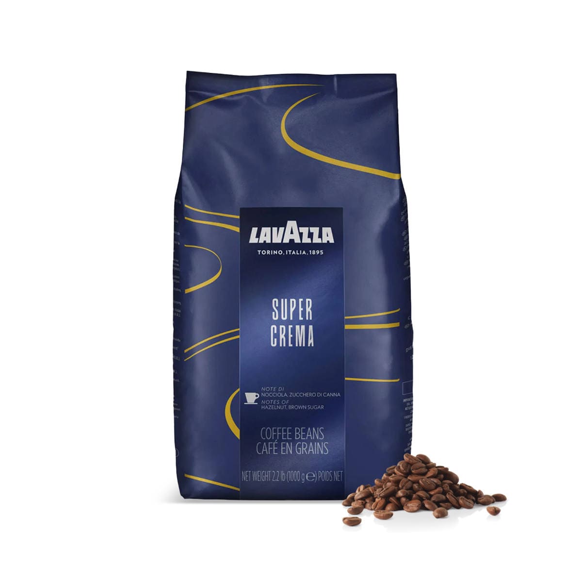 Lavazza - Espresso Super Crema (1kg / 2.2lb Bag of Whole Coffee Beans ...