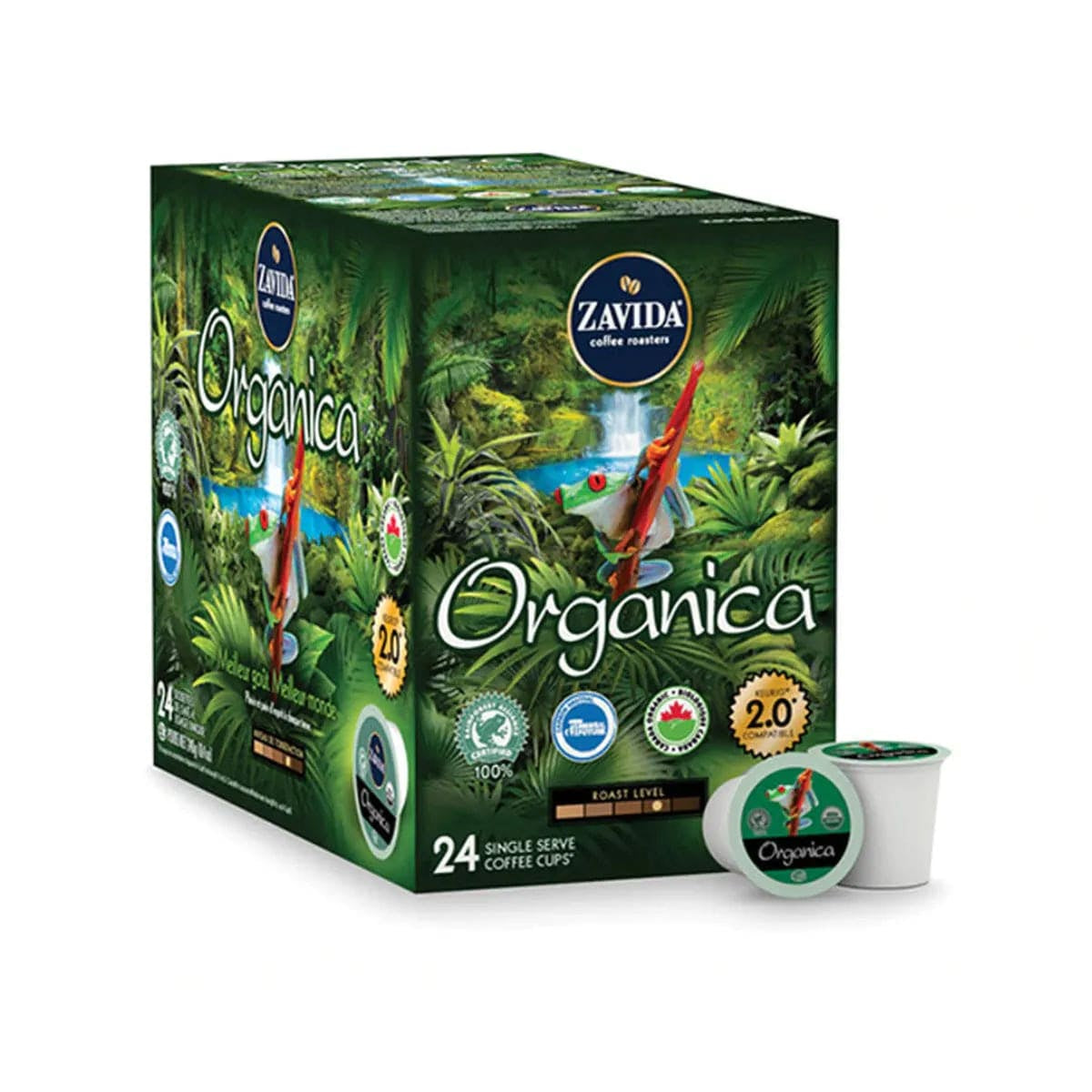 Zavida Organica Medium Roast Coffee Pods (Box of 24) – Home Coffee ...